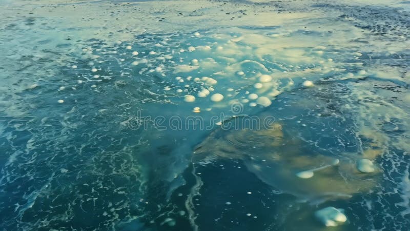 Toxic Waste Creates Bubbles Polluting Water Stock Video - Video of ...