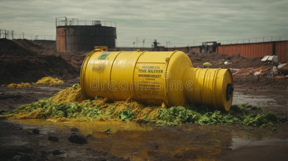 Toxic Waste. Environmental Protection. Generative AI. Stock ...
