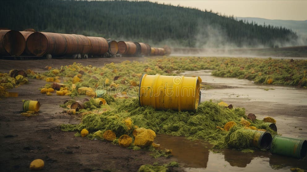 Toxic Waste. Environmental Protection. Generative AI. Stock ...