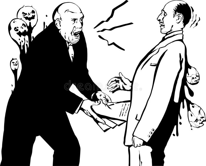 A Toxic Work Environment Comic Clip Art Vector Art Stock Vector ...