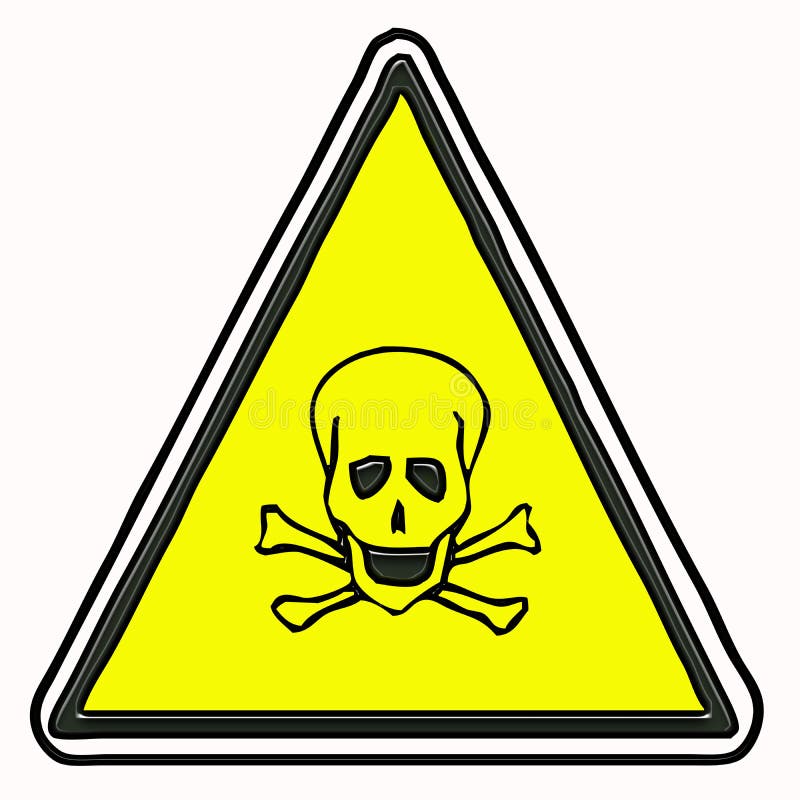 Toxicity sign isolated stock illustration. Illustration of medicine ...