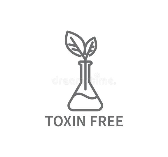 Toxin Free Eco Friendly Product Vector Line Icon Stock Vector ...