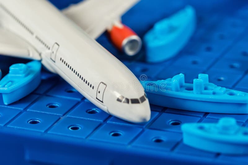 Toy Airliner Crashed among Toy Warships Stock Photo - Image of airliner ...