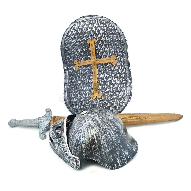 Toy armour of the knight stock photo. Image of isolated - 12703608