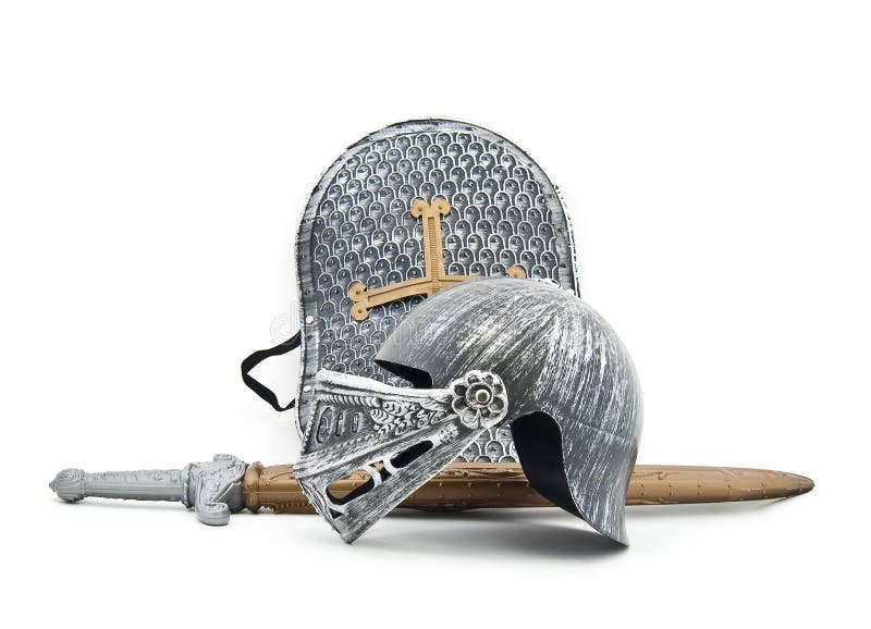 Toy armour of the knight stock photo. Image of isolated - 12703608