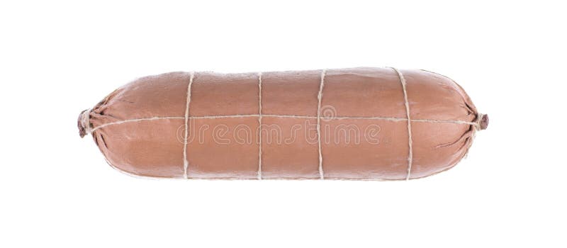 Toy Artificial Plastic Sausage Isolated on White Stock Image - Image of ...