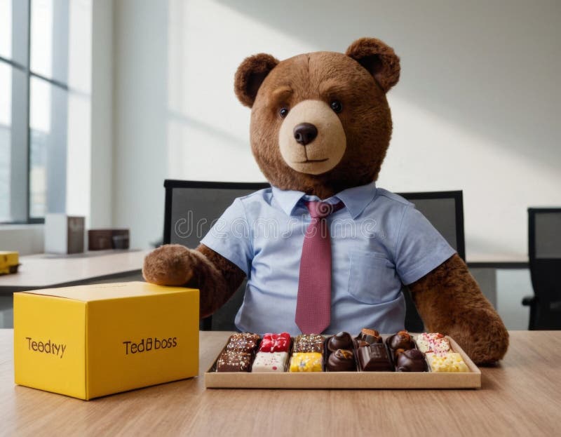 Toy Bear office worker. stock photo. Image of plush - 307031220
