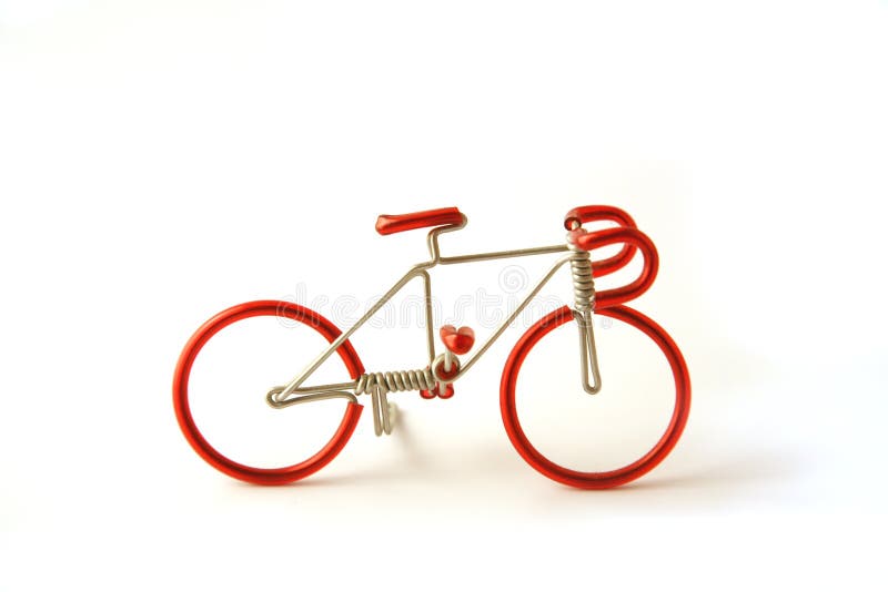 Toy Crafts Bicycle Made of Copper Wire Stock Image - Image of materials ...