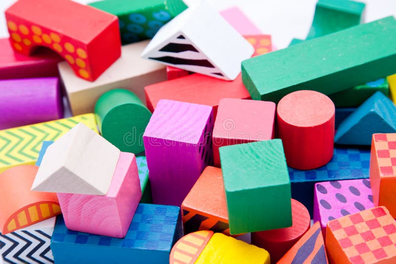 Montessori Pink Cubes stock image. Image of isolated - 30379991