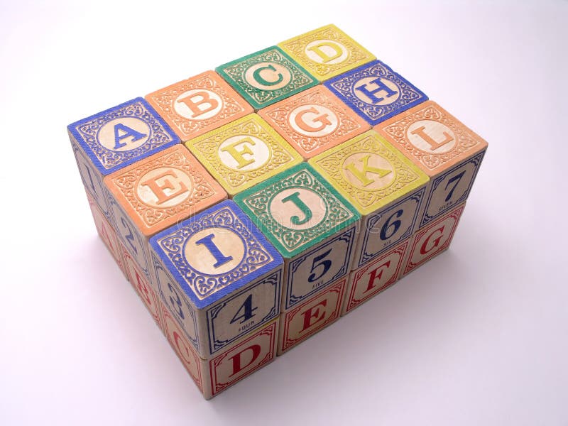 Toy Blocks - 2 stock photo. Image of numbers, school, colors - 1715458