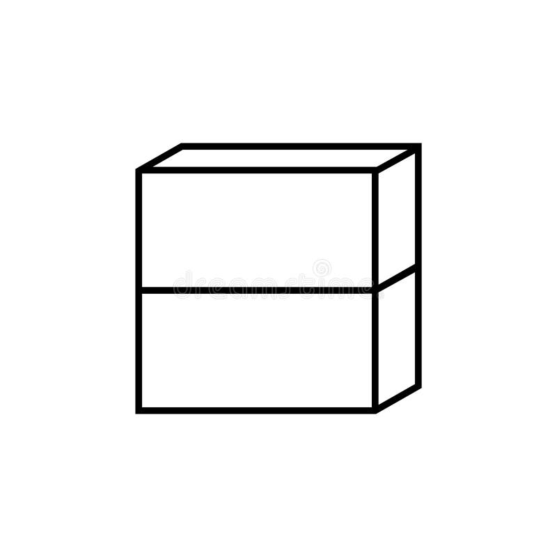 Toy blocks icon vector stock vector. Illustration of thin - 294449097