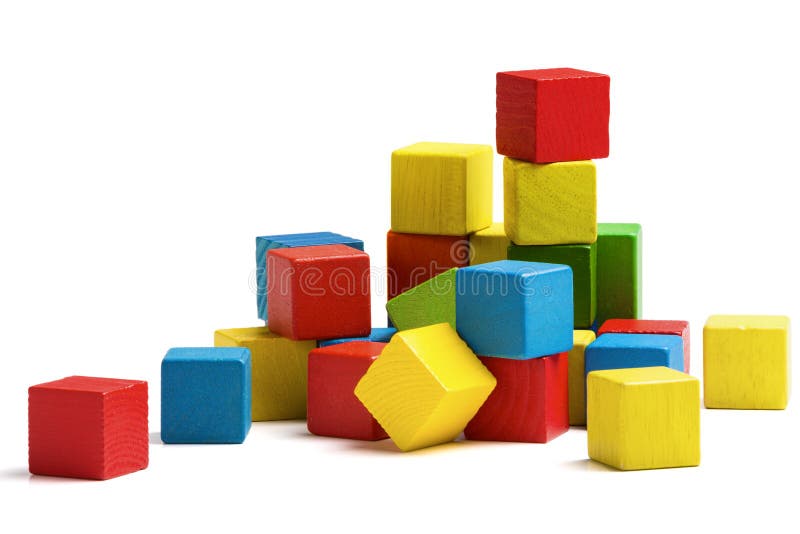 Toy Blocks Pyramid, Multicolor Wooden Bricks Stack Stock Photo - Image ...