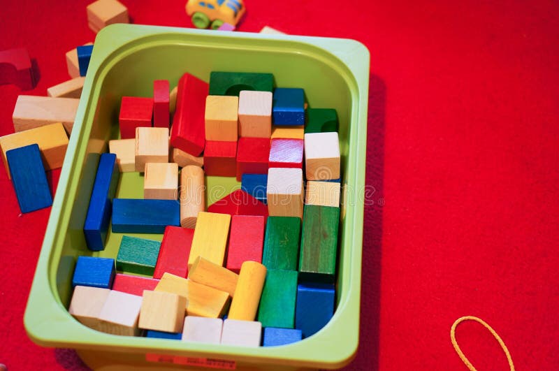 Toy blocks stock image. Image of container, coloful, blocks - 65934695