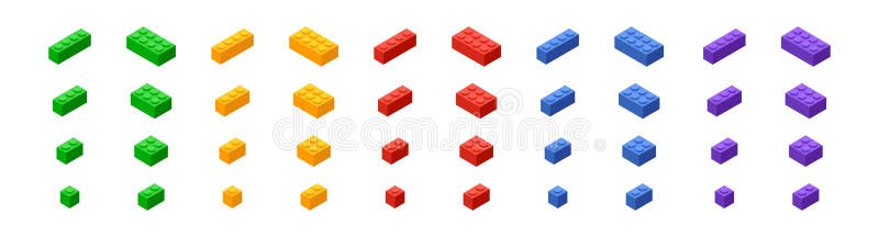 Toy Bricks. Building Plastic Toy Bricks or Child Blocks Construction ...