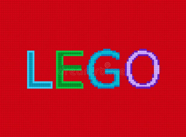 Toy Bricks Lego Text Effect . Stock Illustration - Illustration of ...
