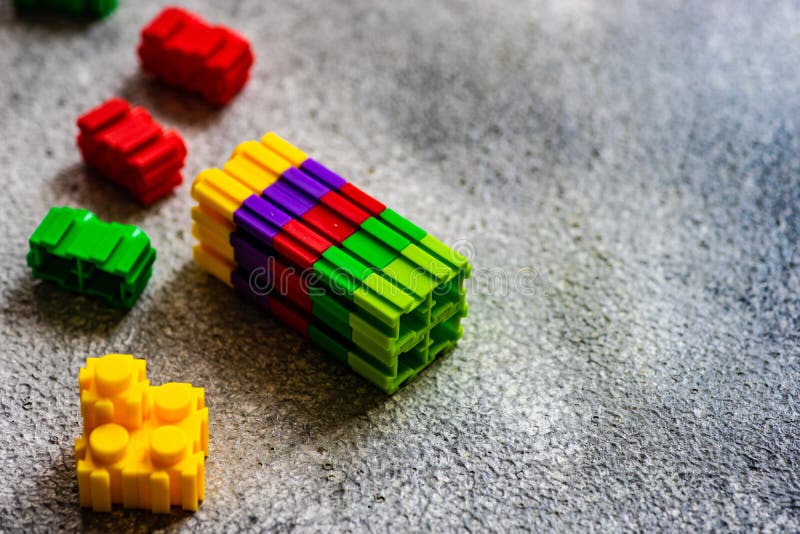 Toy bright colors blocks stock image. Image of develop - 152426423