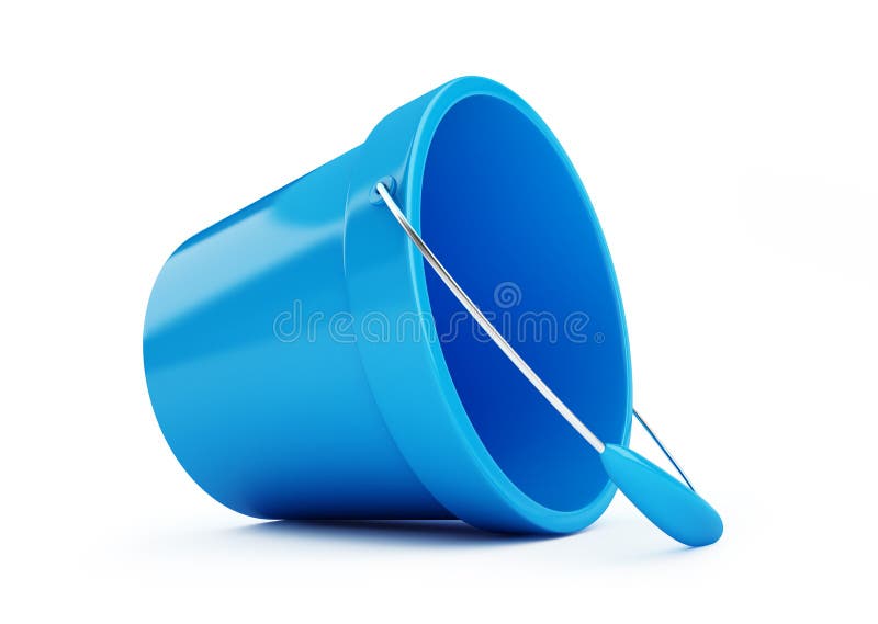 Toy bucket blue toy blocks stock illustration. Illustration of beach ...