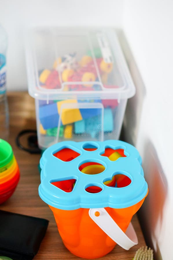 Toy bucket sorter stock image. Image of shaped, triangle - 65784801