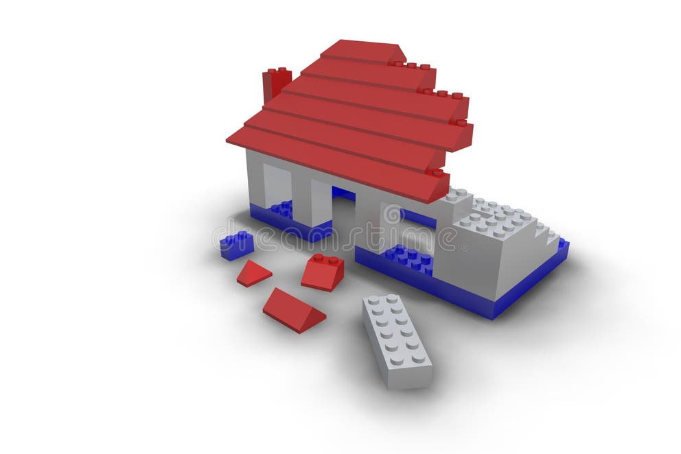 Building Blocks House Stock Illustrations – 3,845 Building Blocks House ...