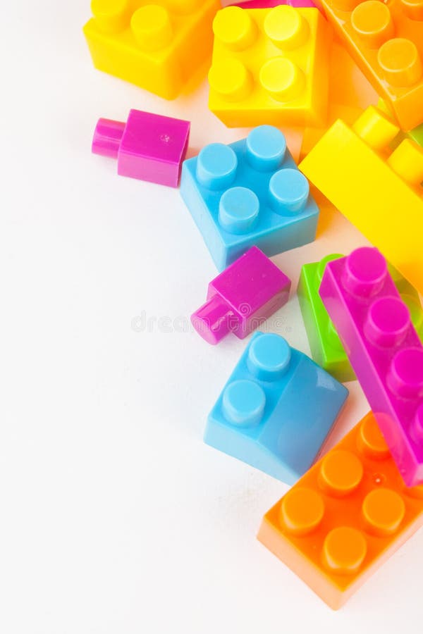 Toy Building Colorful Blocks Stock Image - Image of blue, yellow: 42352441