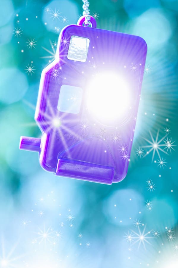 Toy Camera with Sparkles and Bokeh Background Stock Image - Image of ...