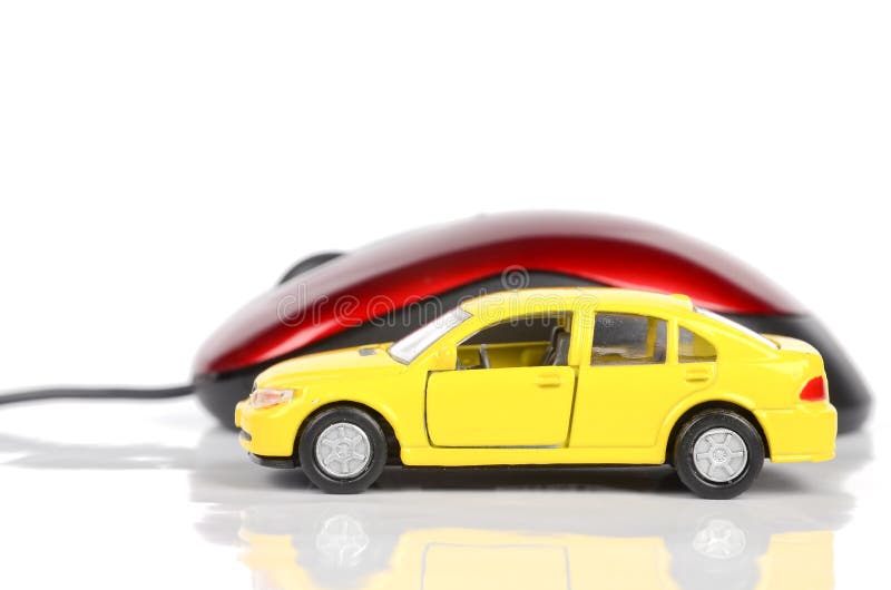 Toy car and computer mouse stock image. Image of small - 28279765