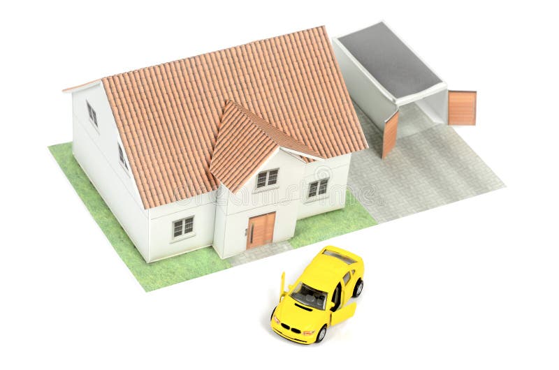 Toy car and house stock photo. Image of housing, automobile - 28445126