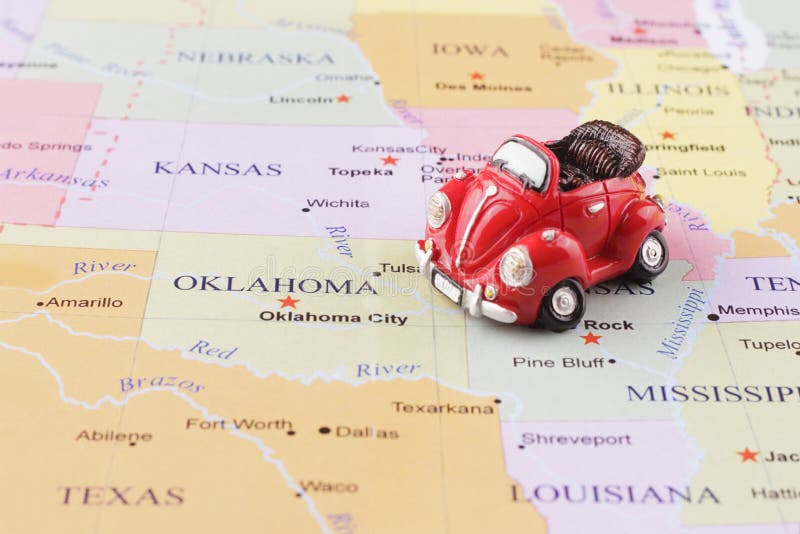 Toy Car Over the American Map Stock Image - Image of road, motorized ...