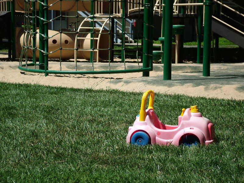 Toy Car on Playground stock image. Image of children, childhood - 819689
