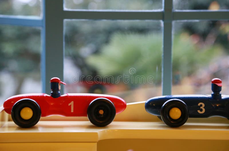 Toy of the Car by the Window Stock Image - Image of three, number: 82810551