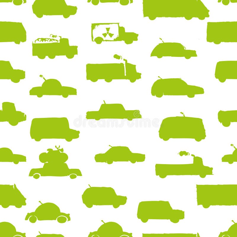 Toy Cars Collection, Seamless Pattern for Your Stock Vector ...