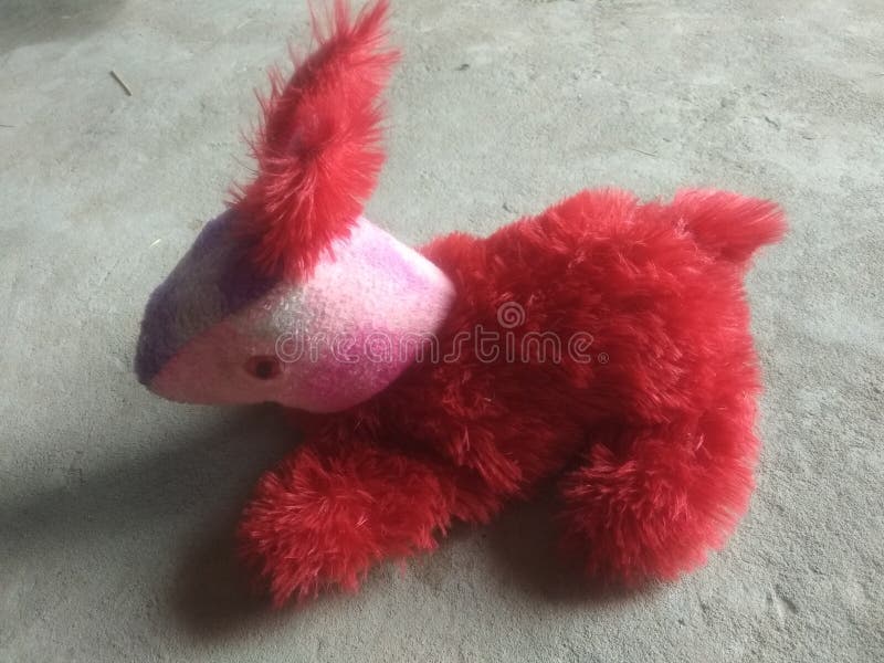 Toy children rabbits red stock image. Image of rabbits - 143699363