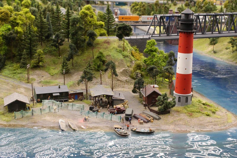 Toy City in a Small Size, Very Beautiful Stock Image - Image of scale ...