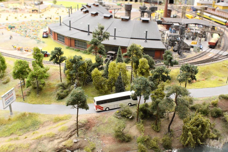 Toy City in a Small Size, Very Beautiful Stock Image - Image of people ...