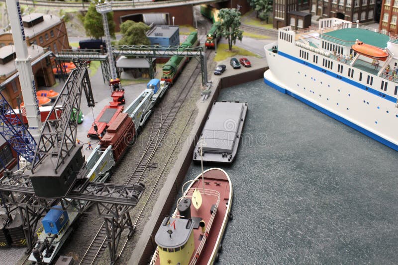 Toy City in a Small Size, Very Beautiful Editorial Photo - Image of ...