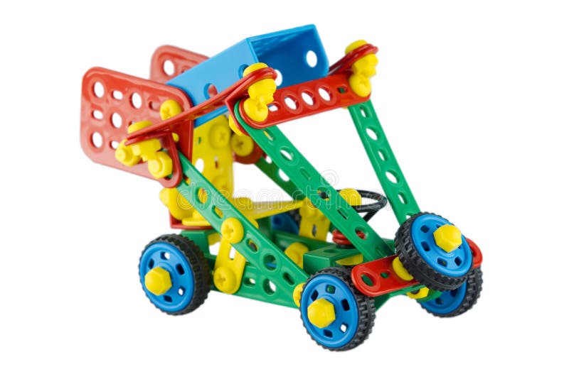 Toy Construction Concept Car with a Spare Wheel Stock Image - Image of ...