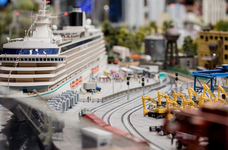 Toy cruise ship stock image. Image of vessel, build - 326899191