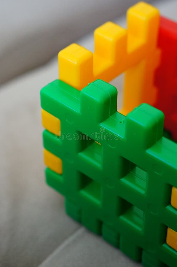 Toy cube stock image. Image of green, close, plastic - 54514099