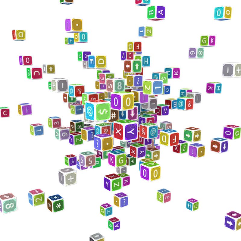 Toy Cubes stock illustration. Illustration of common - 71743704