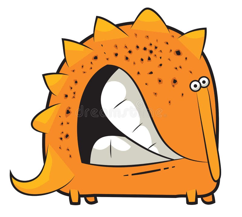Chomping Teeth Cartoon Clipart