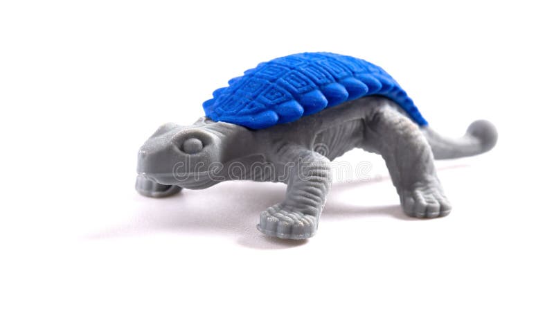 Toy Dinosaur on White Background Stock Image - Image of creature, white ...