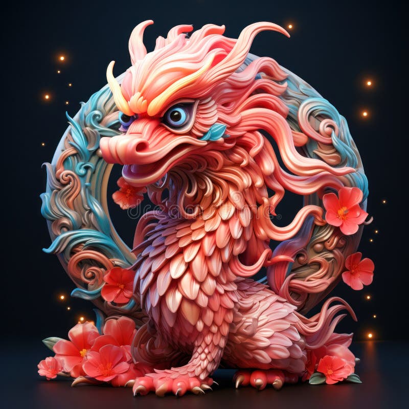 Dragon Toy: Symbol of the Year of the Red Beast Stock Image - Image of ...