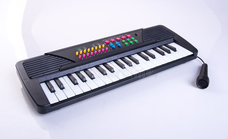 Toy Electronic Keyboard or Children Toy Piano. Stock Photo - Image of ...