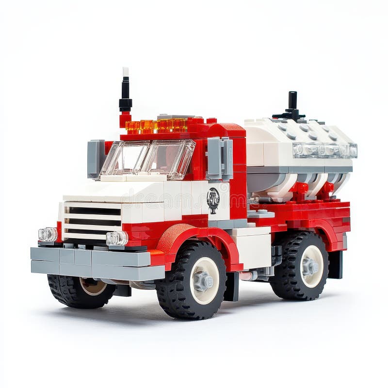A Toy Fire Truck Model Designed for Play and Imaginative Scenarios ...