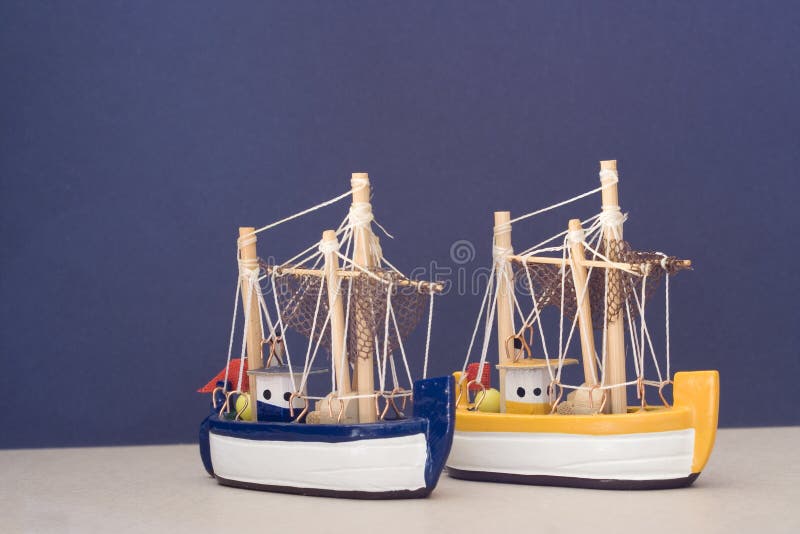 Toy fishing boats stock image. Image of boat, sailboat - 4297087