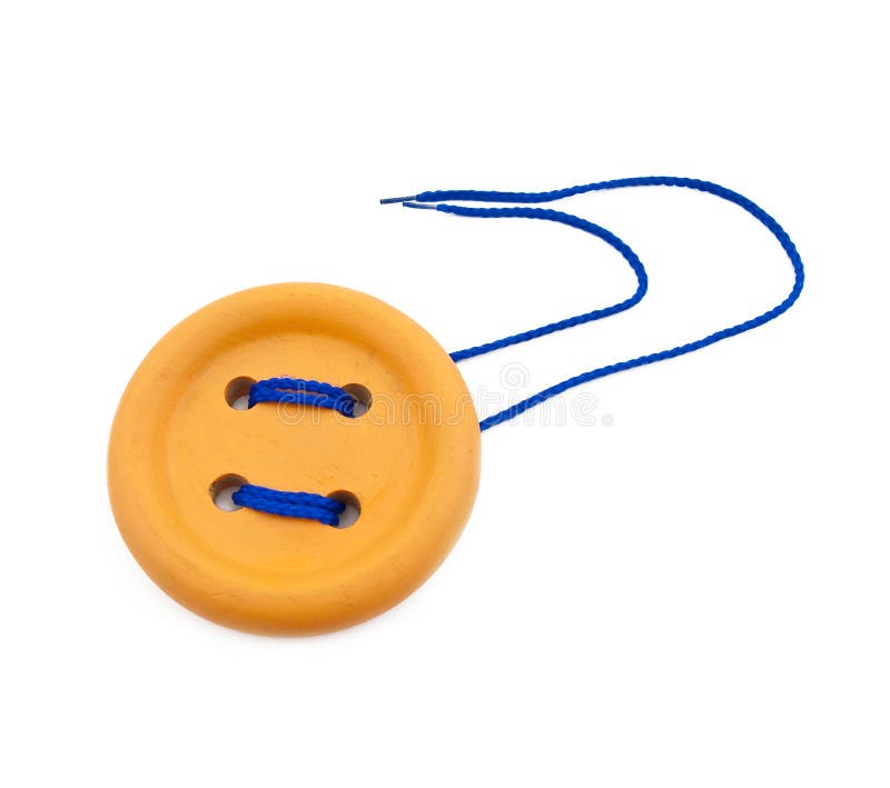 Toy in the Form of a Huge Button Stock Image - Image of copy, hole ...