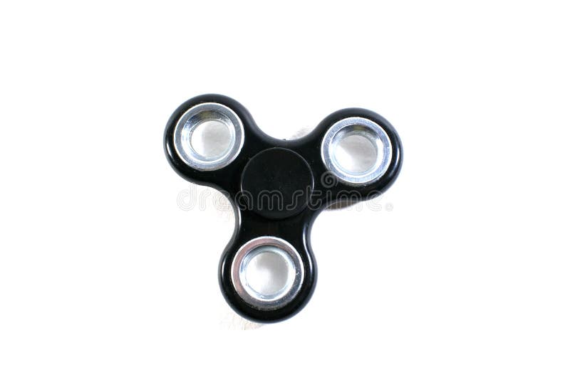 A Toy for Fun. Fun, Have Fun. Photo of a Black Spinner Stock Image ...