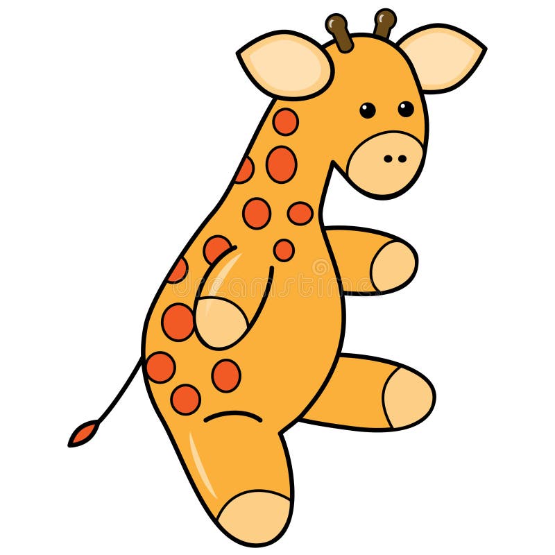 Toy Giraffe stock vector. Illustration of drawing, graphic - 4781996