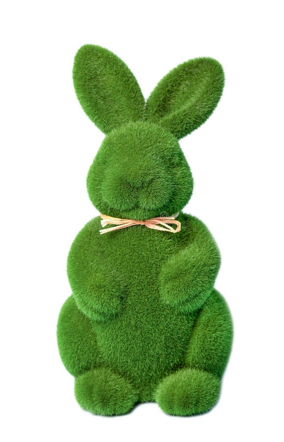 Toy Green Easter Bunny stock photo. Image of artificial - 243996670