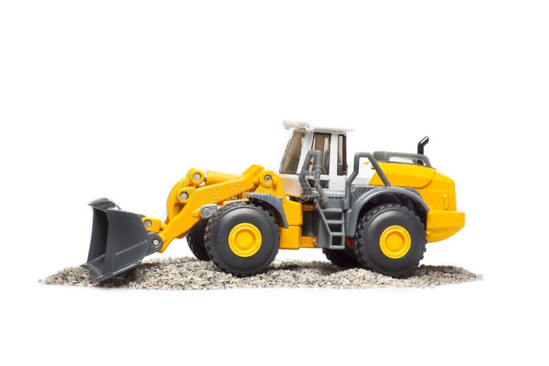 Toy bulldozer stock photo. Image of scoop, steel, power - 74713920